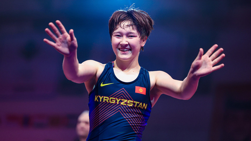 Female Wrestling Team Of Kyrgyzstan Clinched Two Medals At Asian U17 Wrestling Championship In